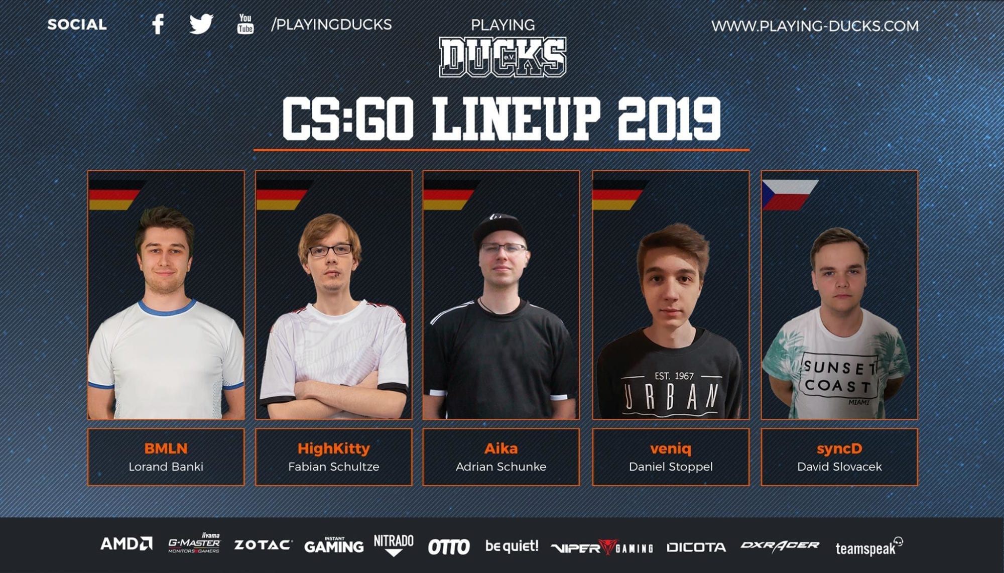 Neue Gesichter bei den Playing Ducks: Counter-Strike Lineup vorgestellt ...