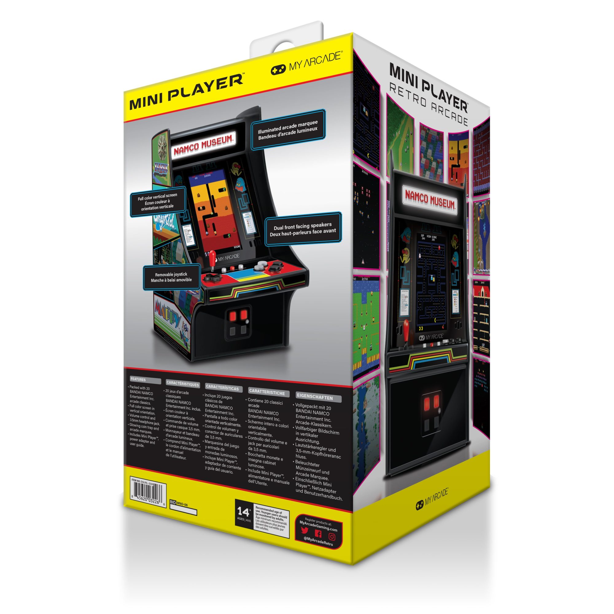 NAMCO MUSEUM Mini Player: 20 Arcade Klassiker in einem Gerät | gaming ...
