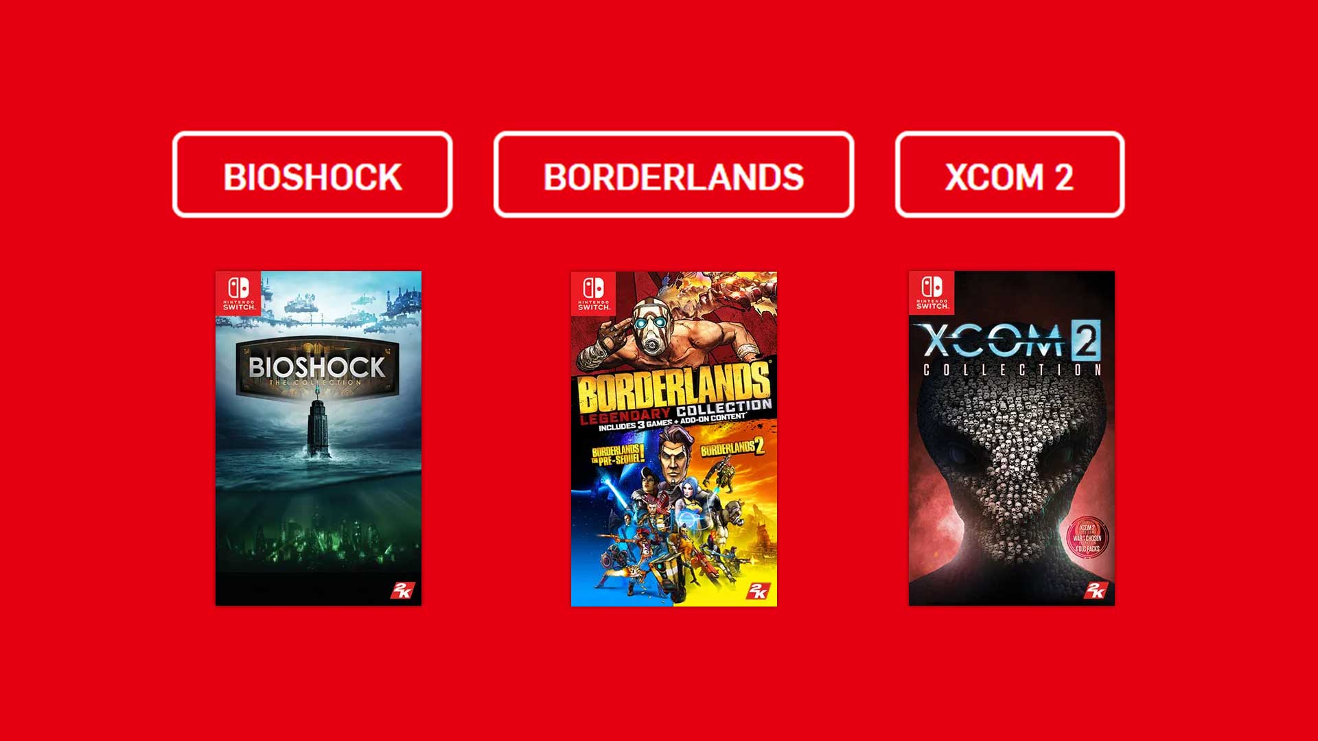 2K Games Collections: Borderlands, XCOM 2 und BioShock auf Switch ...